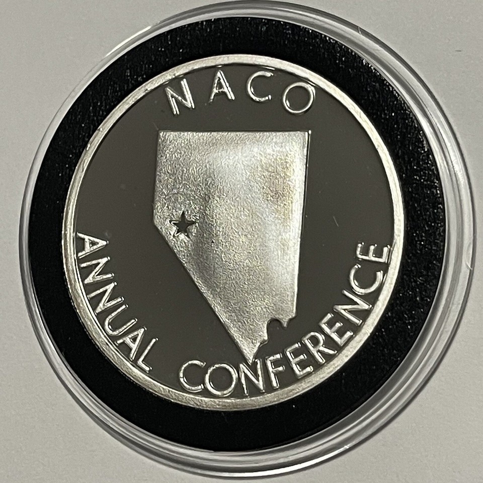 RARE Sunshine Elko Nevada NACO Proof Coin 1 Troy Oz .999 Fine Silver ...