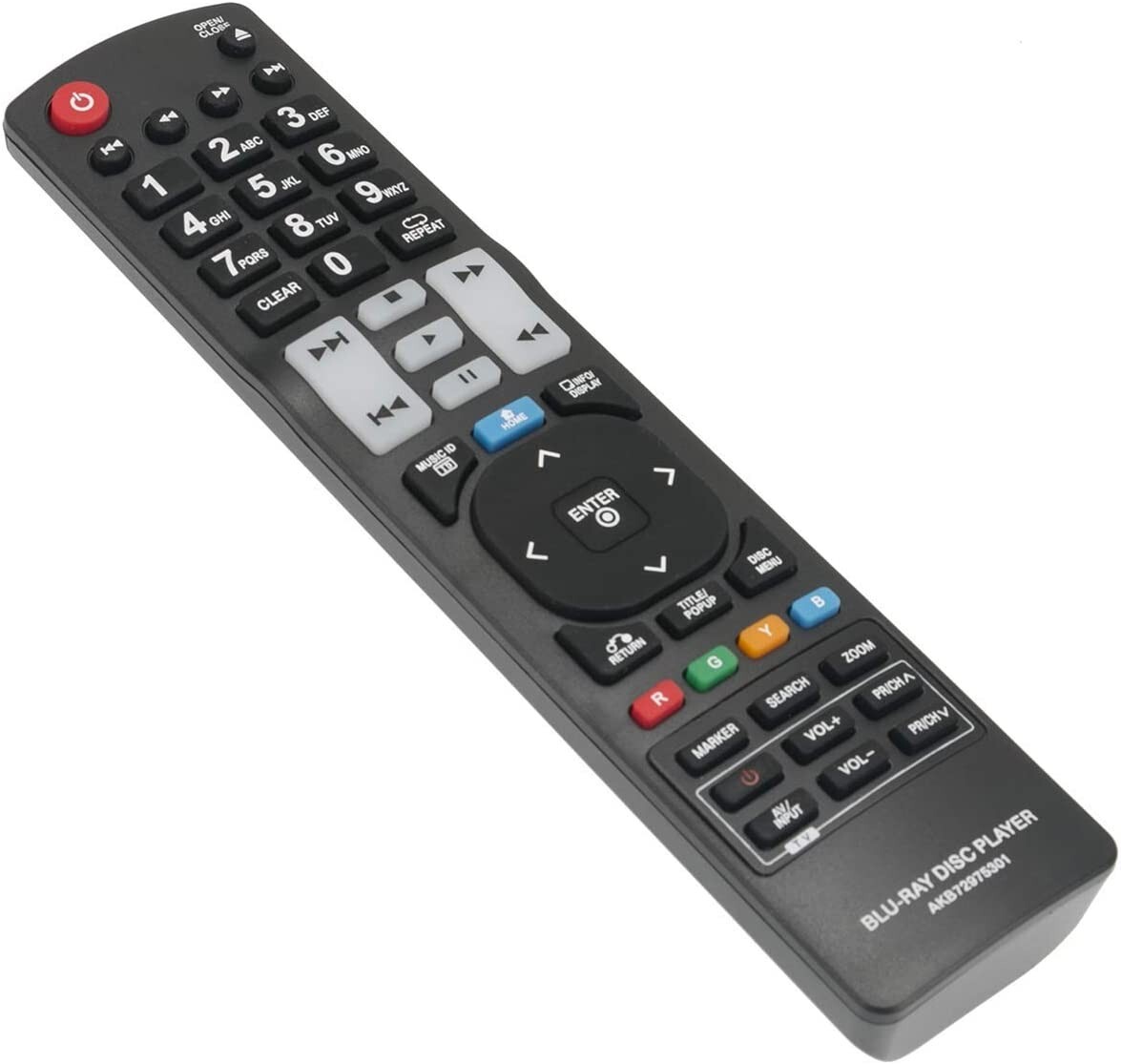 New AKB72975301 Remote Control for LG Blu-ray Disc DVD Player BD550 ...