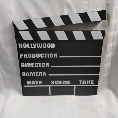 Wooden Hollywood Clapper Clap Board Movie Sign Director's Wall Decor ...