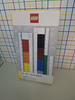 Lego Buildable Ruler 6-12" Ruler w/Building Bricks #51498 Office/School ...