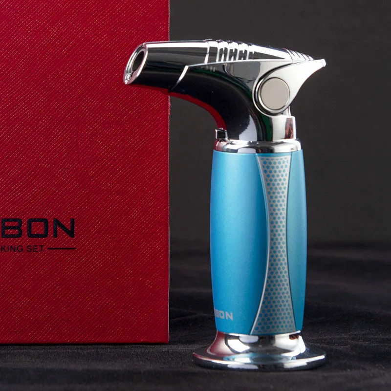 JOBON Windproof Butane Gas Lighter Metal Turbo Flame Torch Jet Airbrush ...