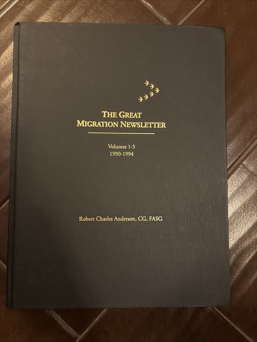 GREAT MIGRATION NEWSLETTER VOLUMES 1-5 1990-1994 ANDERSON HC 1998 | eBay