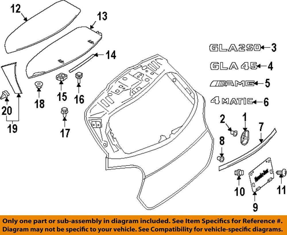 MERCEDES OEM 10-23 B Electric Drive-License Bracket Fastener 0009983685 ...