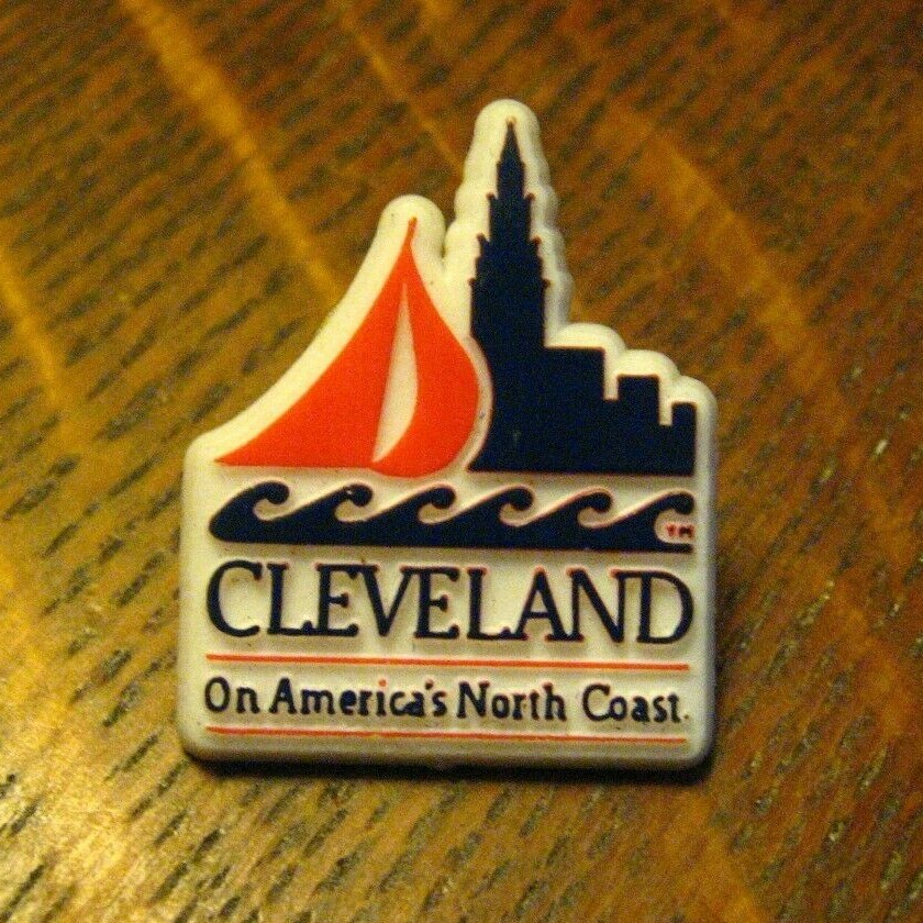 Cleveland Ohio Vintage Lapel Pin - Buckeye State City USA Travel ...