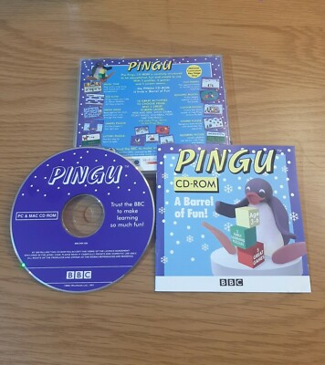 PINGU A BARREL OF FUN! RARE PC CD-ROM very good CONDITION RARE COPY ...