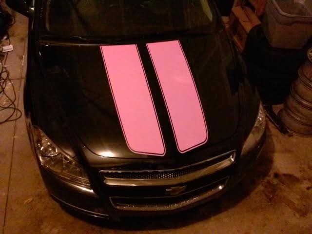 Rally Racing Hood Stripes decals Vinyl graphics fits Ford Dodge Chevy ...