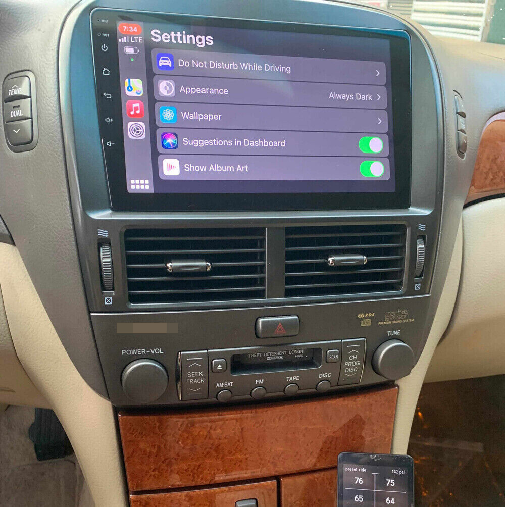 For 2001-2006 Lexus LS430 Android 13 Carplay 9" Car Stereo Radio SWC FM ...