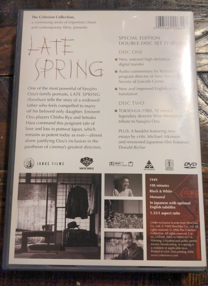 Criterion Collection: Late Spring [2 Discs] [Subtitled] [Full Screen][B ...