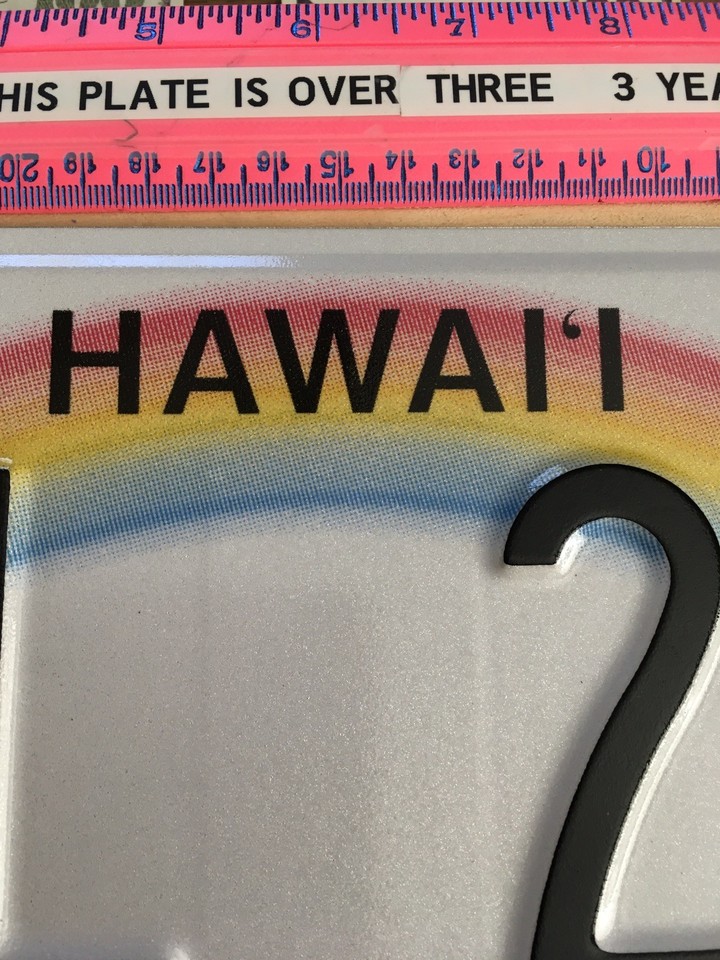 HAWAII S LATEST LICENSE PLATE WITH THE “OKINA” Mint condition , Very ...