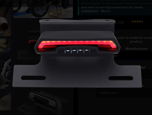 Tail Light Complete Blinker Brake Tidy Kit Left Right Turn Signals Mod ...