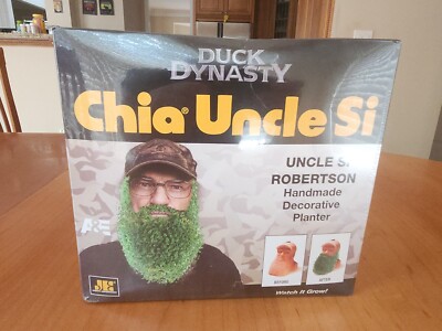 Duck Dynasty Chia Pet Gift Uncle Si Decorative Planter Beard Plant NEW ...