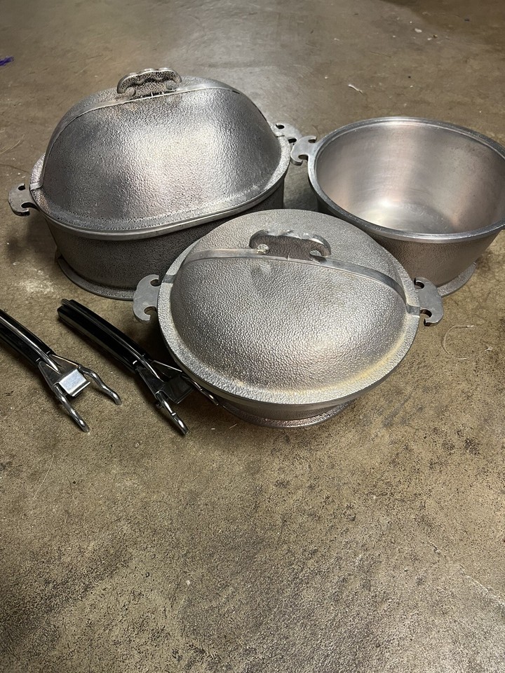 Vintage Guardian Service Aluminum Cookware - 3 Pots- 2 Lids- 2 ...