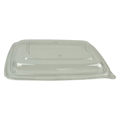 Sabert Clear Flat lid for Rectangular Pulp Containers, Durable Plastic ...