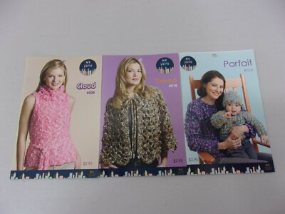 Knitting Pattern Hard Cover Brochures (4) patterns on each Qty 3 Lot A ...
