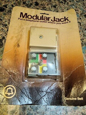 Vintage Genuine Bell Modular Jack Telephone Plug In Its Original ...