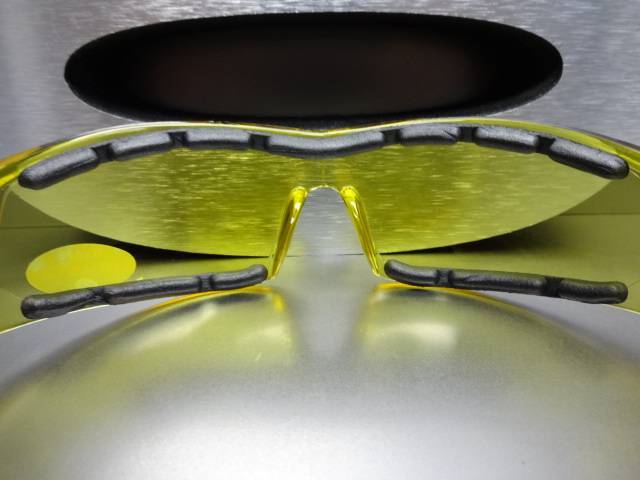 MOTORCYCLE SPORT SAFETY RIDING Day Night Yellow Lens PADDED SUN GLASSES ...