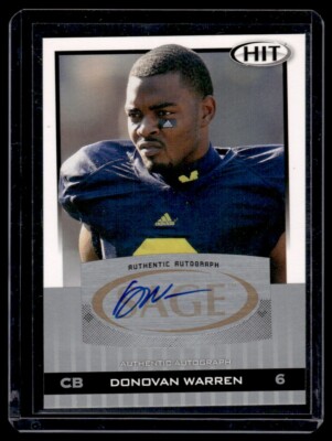 2010 SAGE HIT Autographs Donovan Warren Auto Michigan Wolverines #A6 | eBay