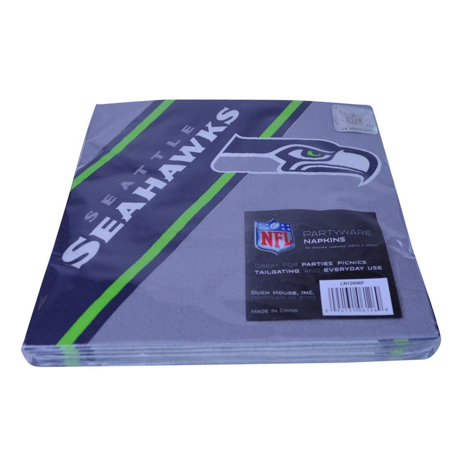 New NFL Seattle Seahawks 20pcs Dinners Napkins Partyware Party Supplies ...