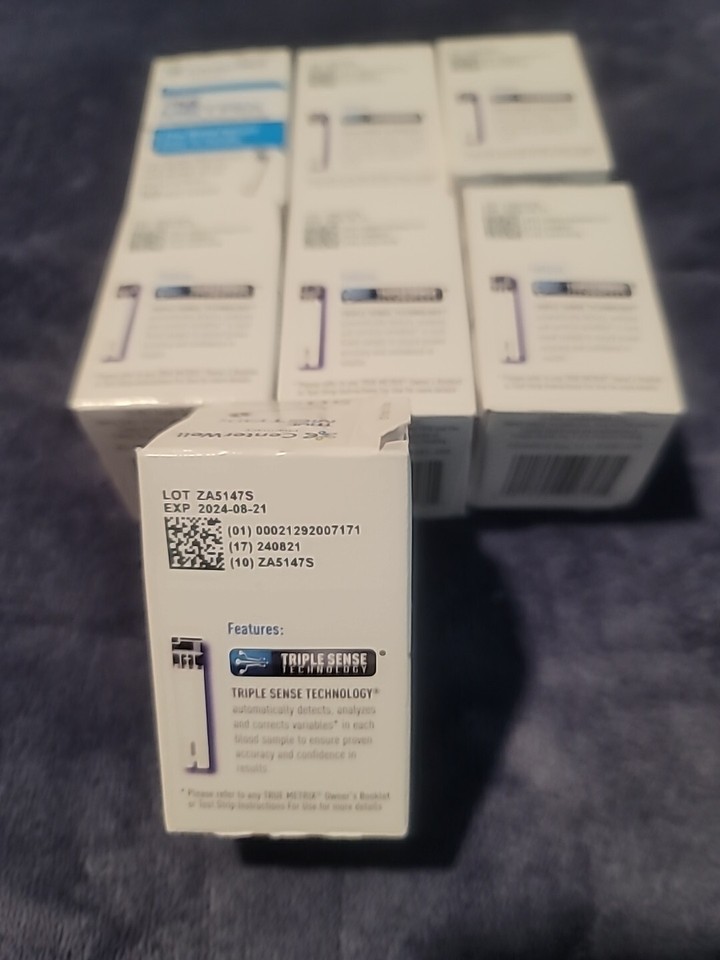 True Matrix Glucose Blood Test Trips 7 Pack (50 Test Trips Each Box) | eBay