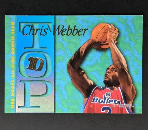Chris Webber 1995-96 Hoops Top 10 AR3 Basketball Card NBA Bullets ...