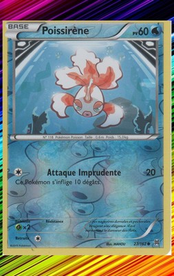 Poissirène Reverse- XY8:Impulsion Turbo - 27/162 - Carte Pokemon Neuve ...