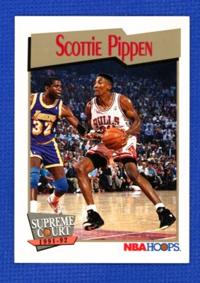 1991-92 NBA Hoops #456 Scottie Pippen W/ Magic Johnson NM-MT/MINT | eBay