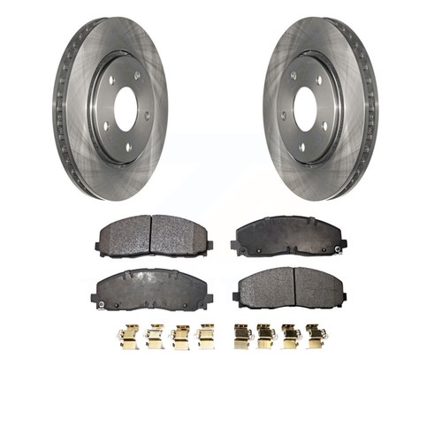 Front Rotors & Ceramic Brake Pads Kit For Dodge Grand Caravan FWD 302mm ...