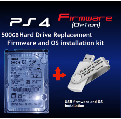 PS4 Internal Hard Drive 500GB PS4 Pro Ps4 Slim & Ps4 firmware USB Drive ...