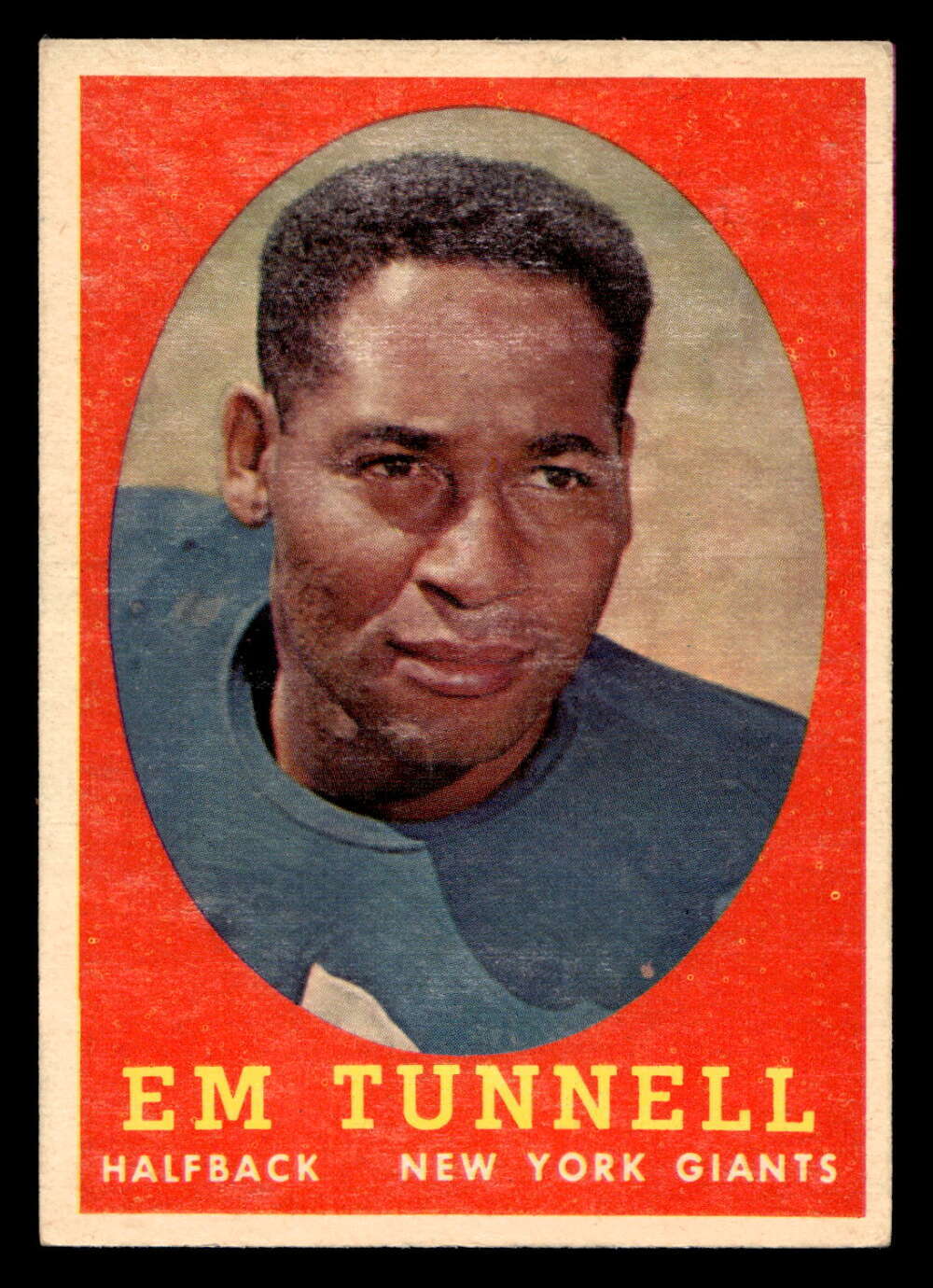 1958 Topps #42 Emlen Tunnell Ex-Mint NY Giants | eBay