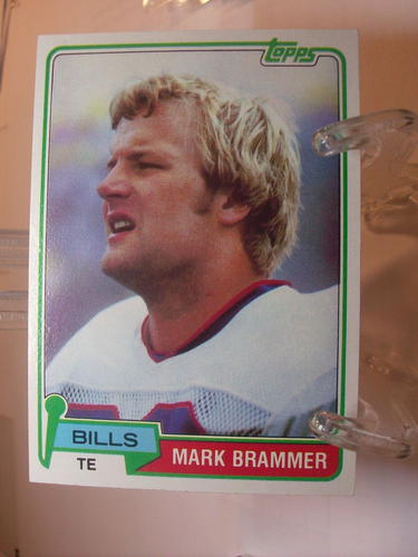 1981 Topps Football Card #283 - Mark Brammer RC - Buffalo Bills (97795 ...