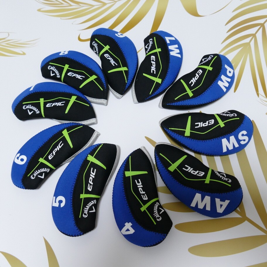 Golf Iron Club Your Own Callaway EPIC Cover Blue Black Color 10 PCS One ...