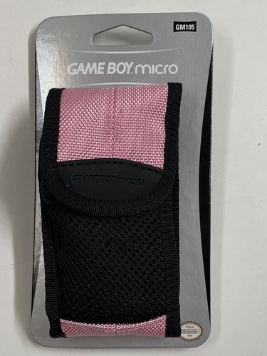 NEUF NEW pochette officiel housse nintendo game boy micro rose GBM étui ...