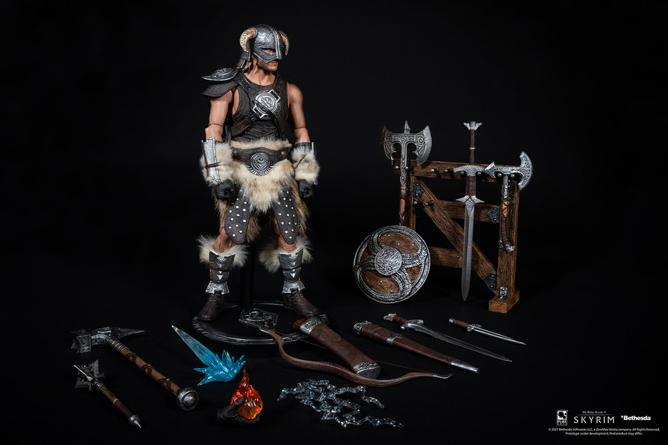 Elder Scrolls V Skyrim Deluxe Dragonborn 1/6 Scale Action Figure Statue ...