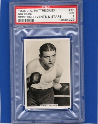1935 J.A.Pattreiouex, Kid Berg # 10, Sporting Events & Stars, PSA7 | eBay