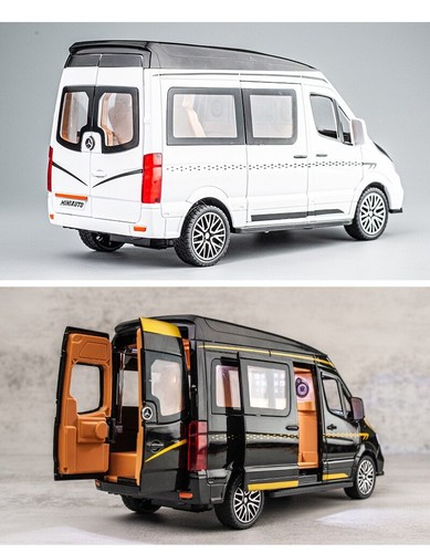 1:24 Alloy Bus Sprinter MPV Van Alloy Toy Car Diecast MPV Model Sound ...
