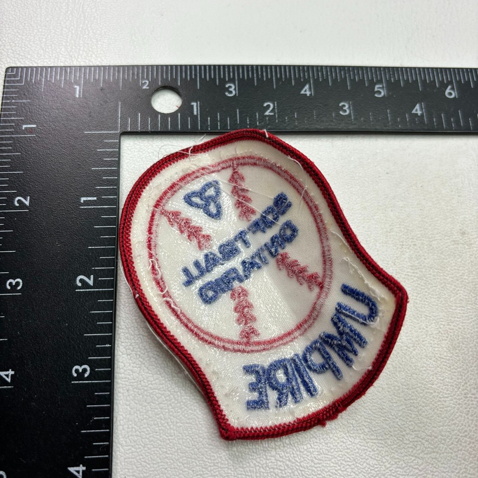 Vintage CREASED! SOFTBALL ONTARIO UMPIRE (SOFTBALL BASEBALL ?) Canada ...