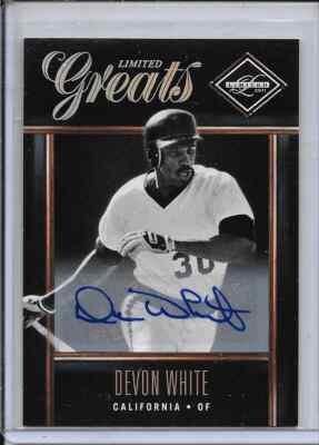 2012 LIMITED GREATS DEVON WHITE AUTOGRAPH 334/499 | eBay