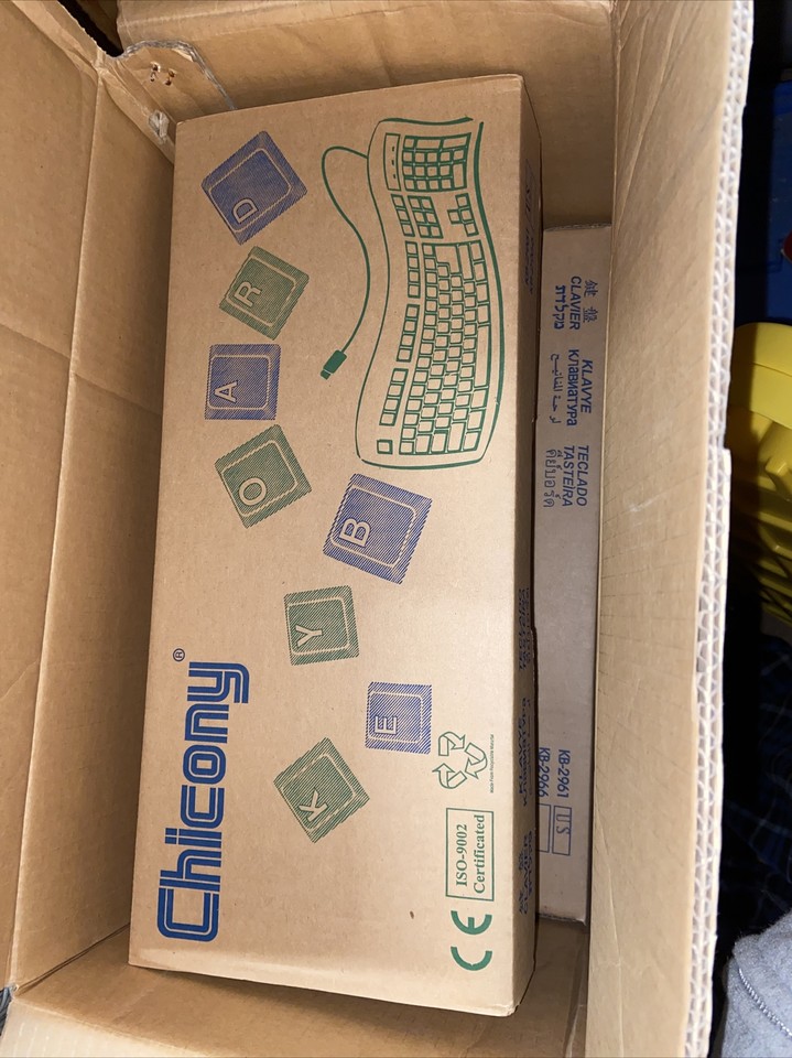 Vintage Chicony KB 2961 Clicky Keys Keyboard Typing White Office Pc ...