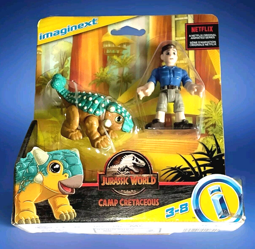 Jurassic World Camp Cretaceous Imaginext - Ankylosaurus Bumpy & Ben Toy ...