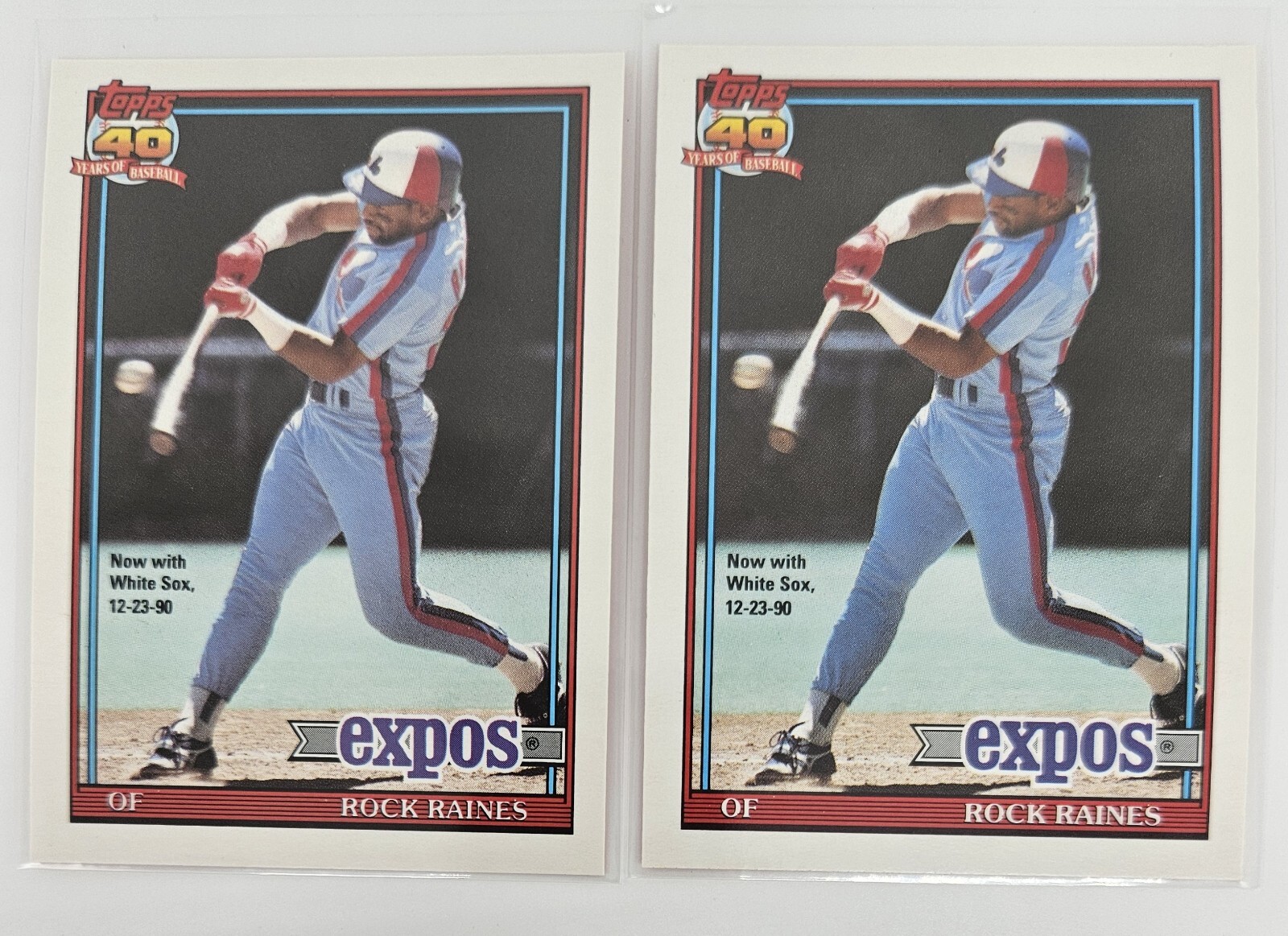 Lot of 2 1991 O-Pee-Chee Tim Rock Raines #360 - Montreal Expos ...