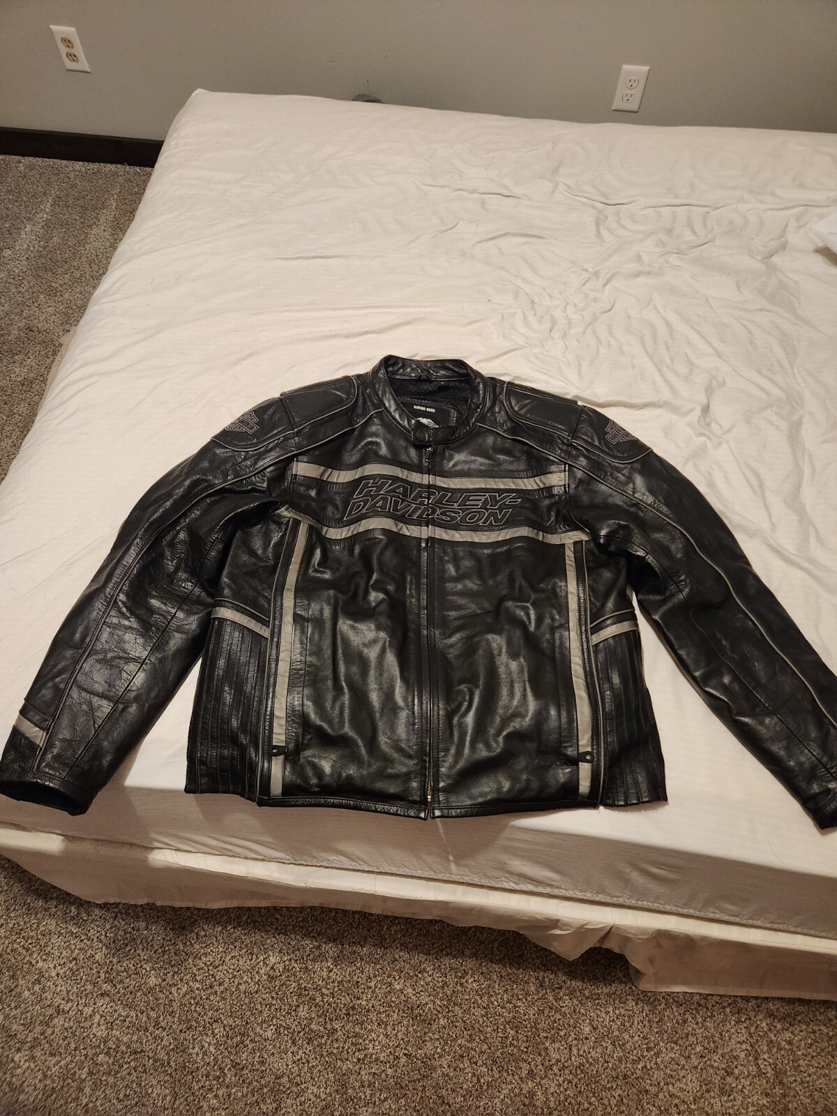 Harley Davidson Men LUMINATOR 360 Leather Jacket XL 9… - Gem