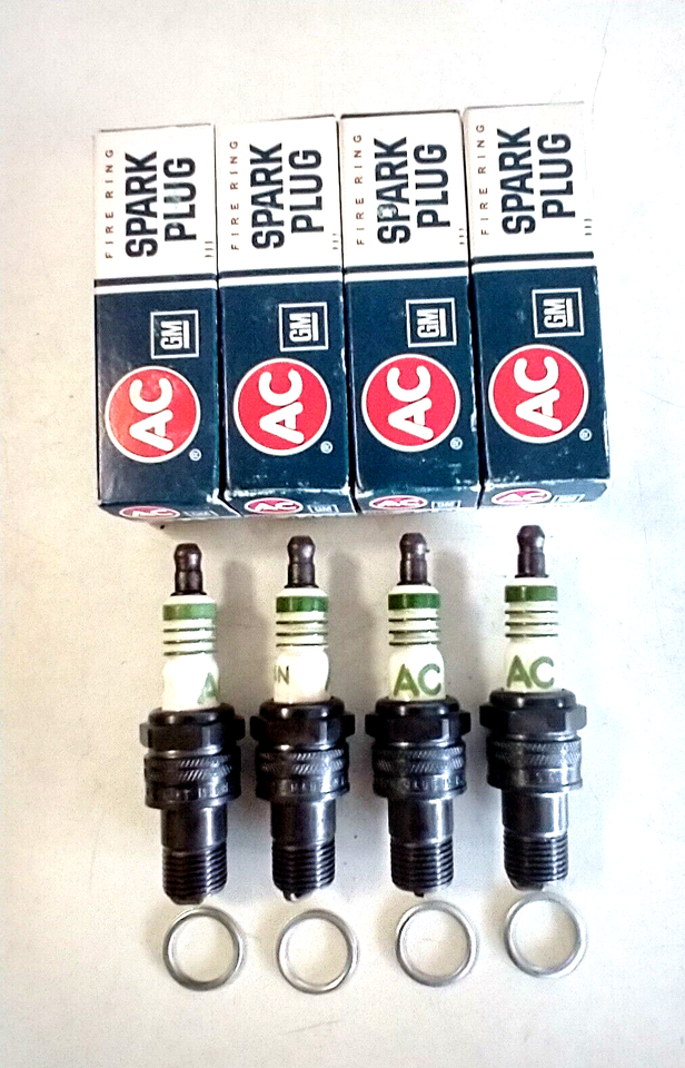 (Pack of 6) Spark Plug Vintage ACDELCO GM Fire Ring 44N (Made in USA ...