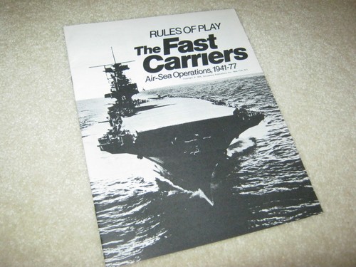 PARTS: SPI "The Fast Carriers" Rules Booklet ORIG/EX (AH/GDW/SPI) | eBay