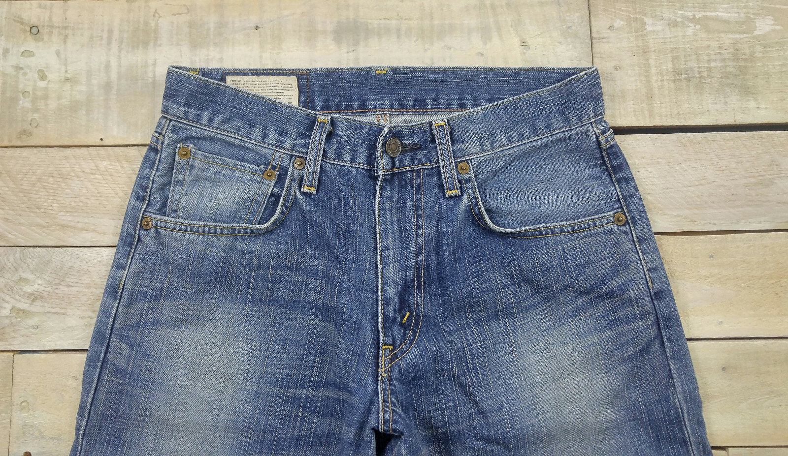 EDWIN 503 Relaxed Straight Distressed Dark Wash Blue Japanese Denim ...