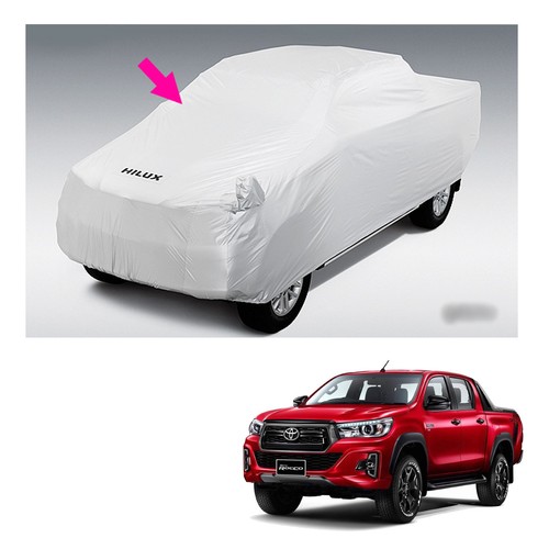 Polyester Car Cover Silver For Toyota Hilux Revo Rocco 4 Door 2015 2019 ...