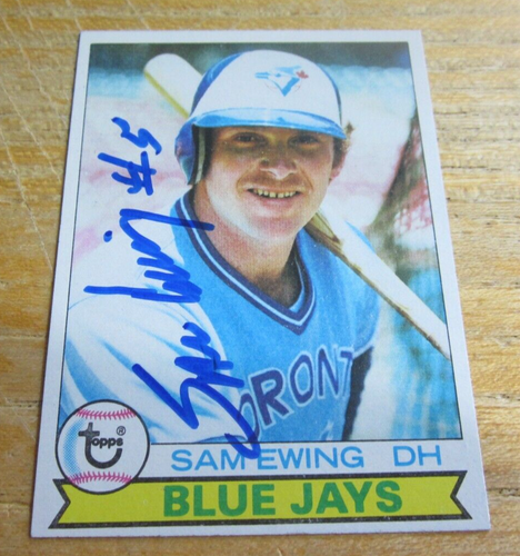 Sam Ewing Autographed Signed 1979 Topps #521 Trading Card MLB Baseball ...