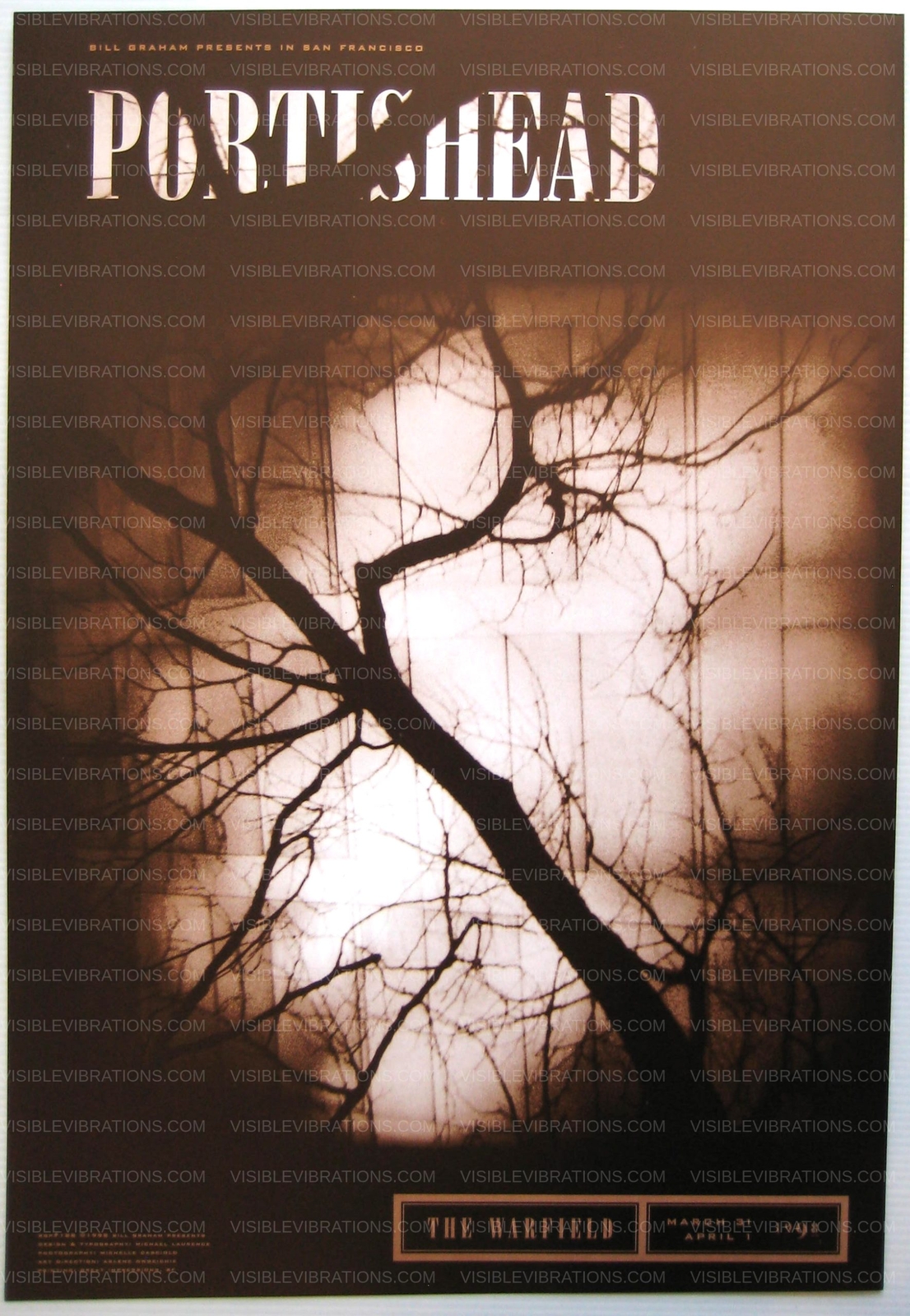 Portishead Concert Poster San Francisco 1998 BGP-188 The Warfield | eBay