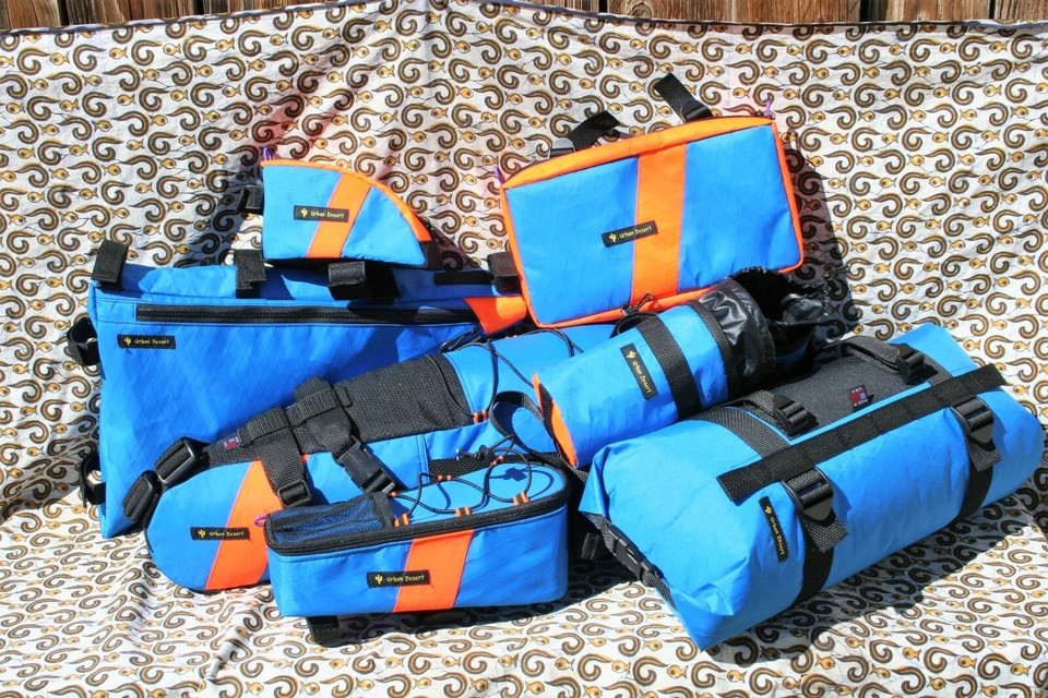 Urban Desert 3 to 8 pcs Bikepacking sets with custom made frame bag ...