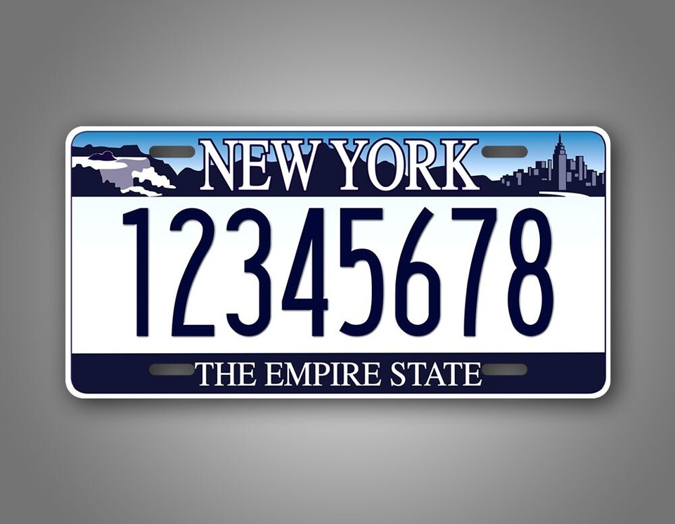 New York Personalized License Plate ANY TEXT Custom Customized Auto Tag ...