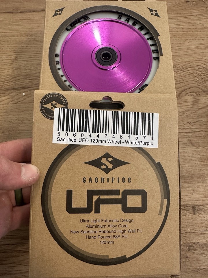 Sacrifice UFO 120mm Two Pack! Wheels for Pro Scooter - NEW Purple And ...